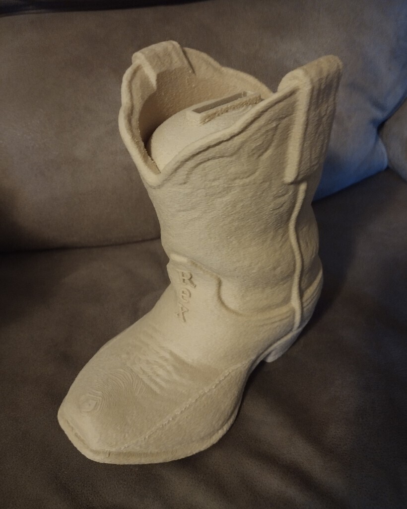🤠 Cowboy Boot Bank・Free 3D File for ・Cults