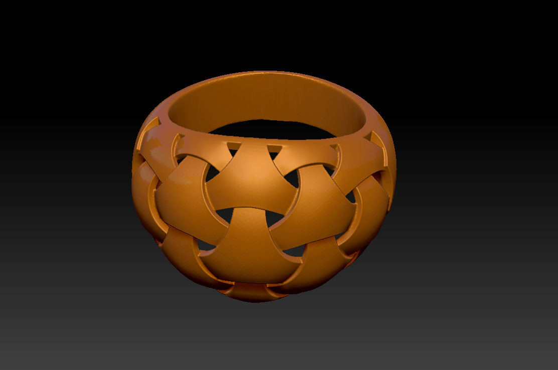 STL file Round texture ring 💍 ・Design to download and 3D print・Cults