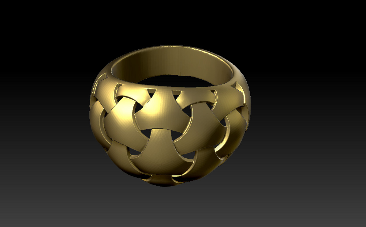 STL file Round texture ring 💍 ・Design to download and 3D print・Cults