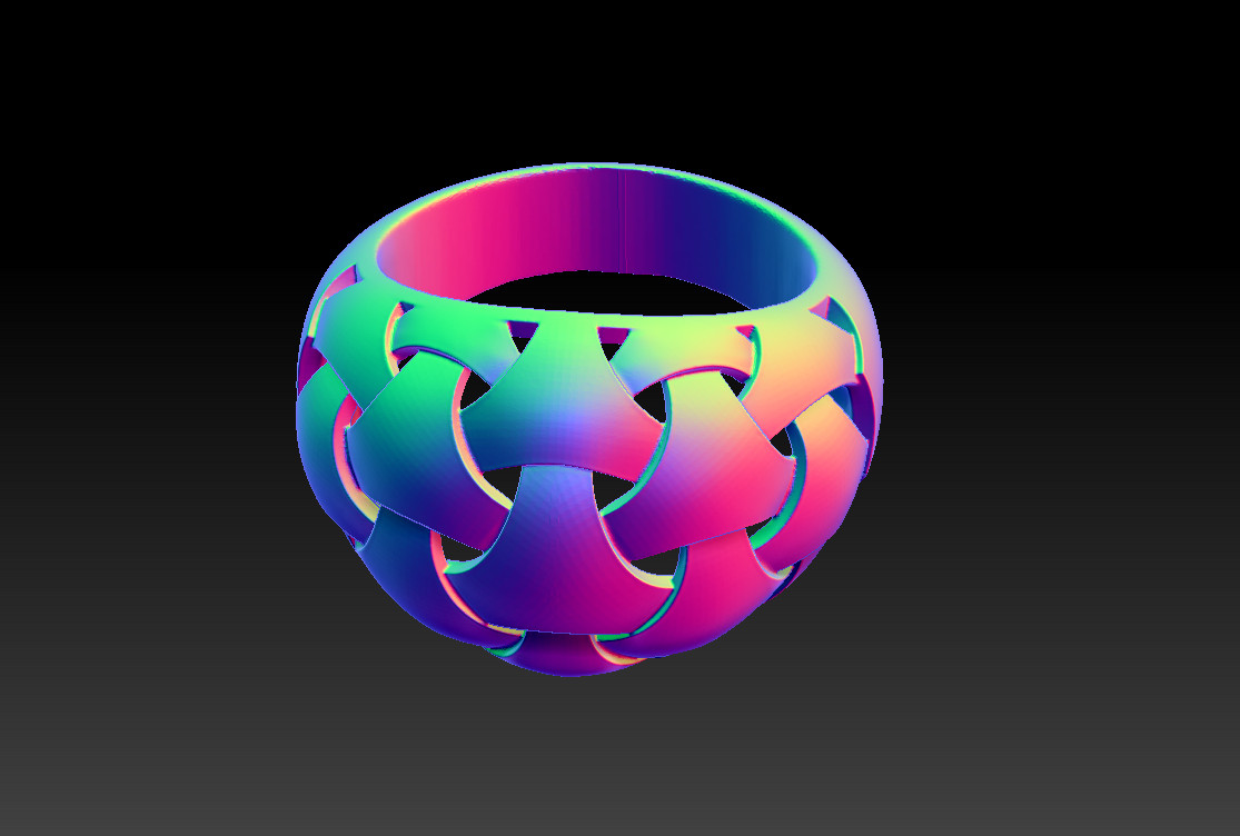 STL file Round texture ring 💍 ・Design to download and 3D print・Cults
