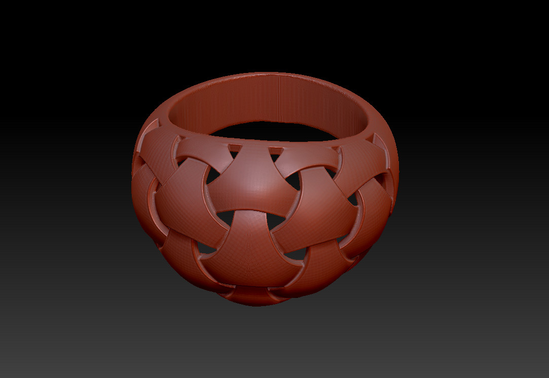 STL file Round texture ring 💍 ・Design to download and 3D print・Cults