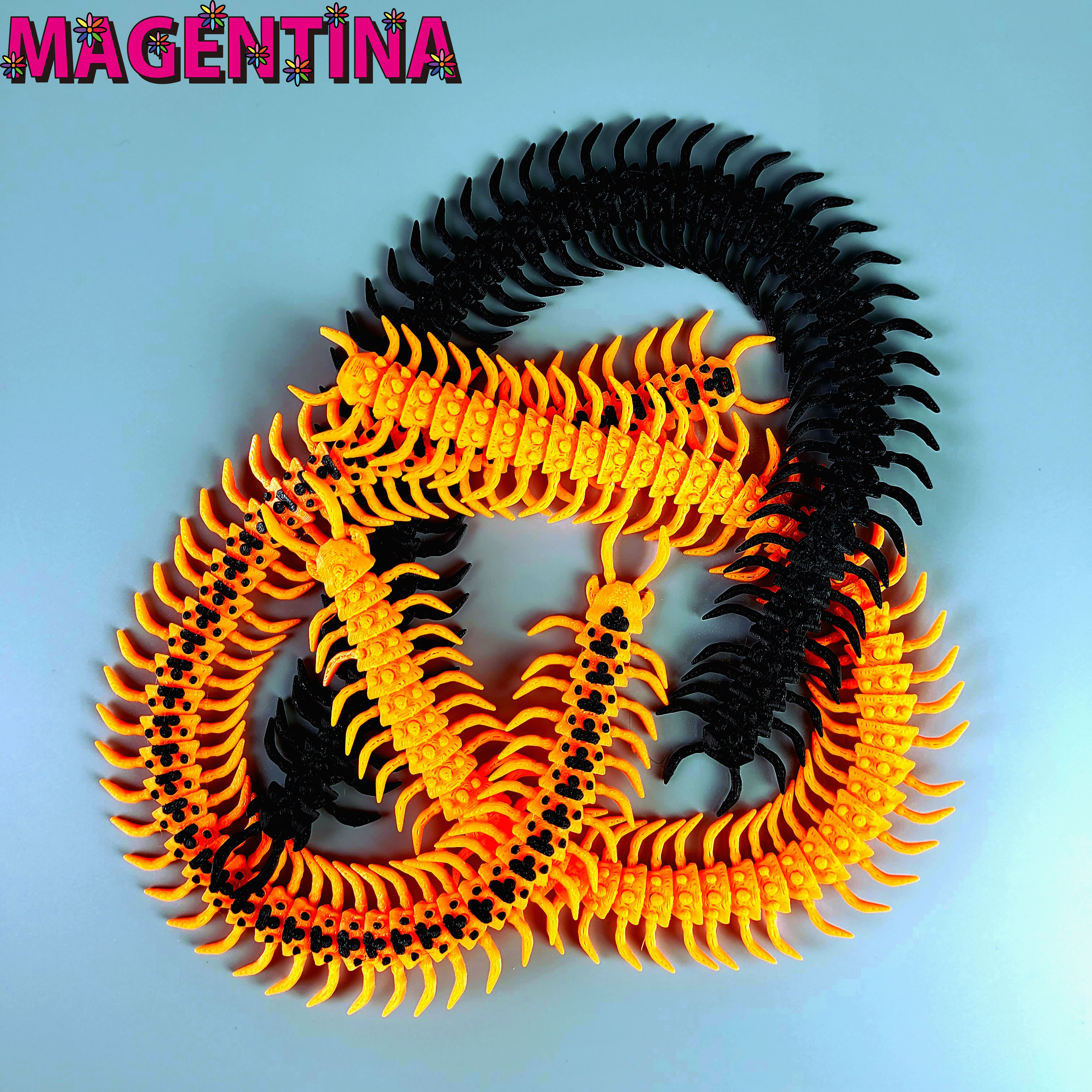 🐛 ARTICULATED CENTIPEDE・ STL File for ・Cults
