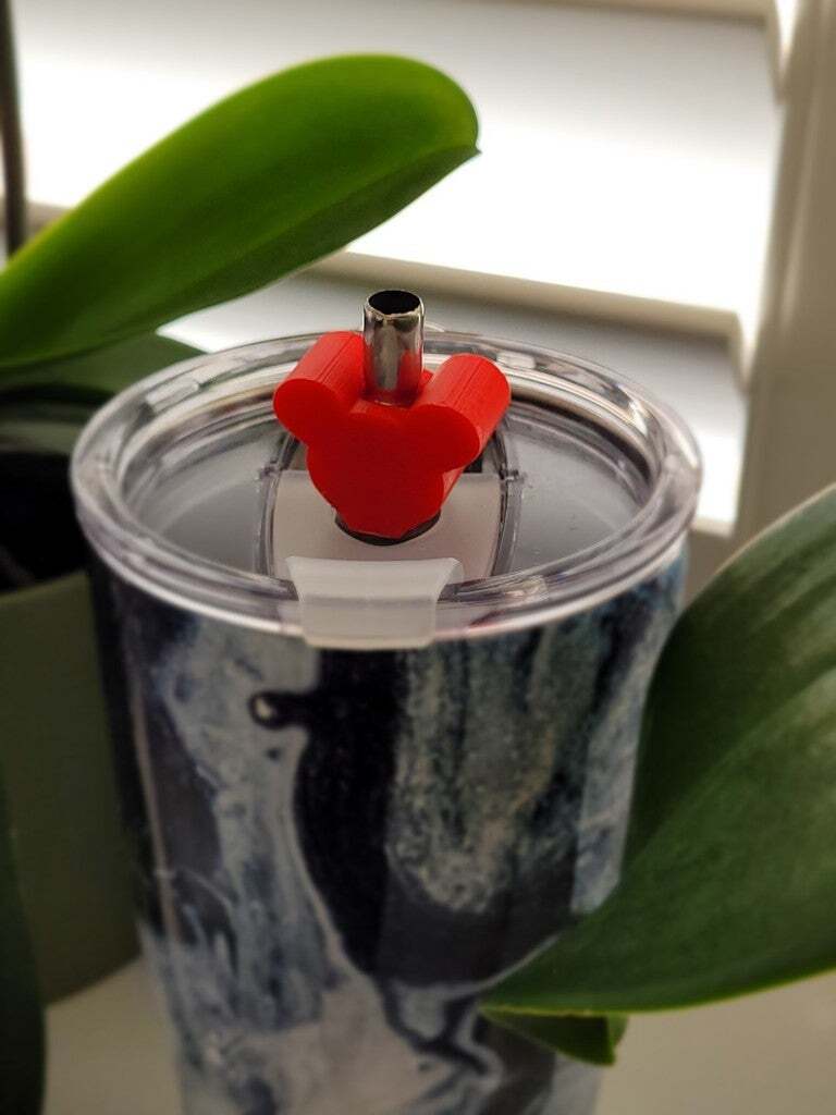 🐁 Mickey Mouse straw/pen topper・Free STL File for ・Cults