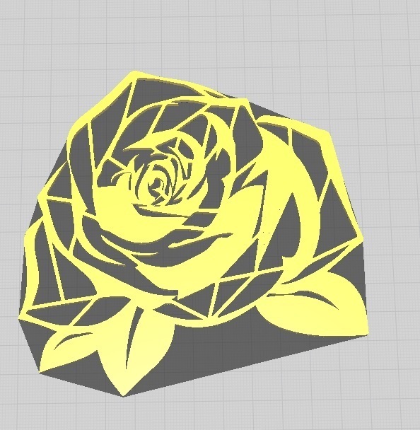 🌹 Rose 2d・Free STL File for ・Cults