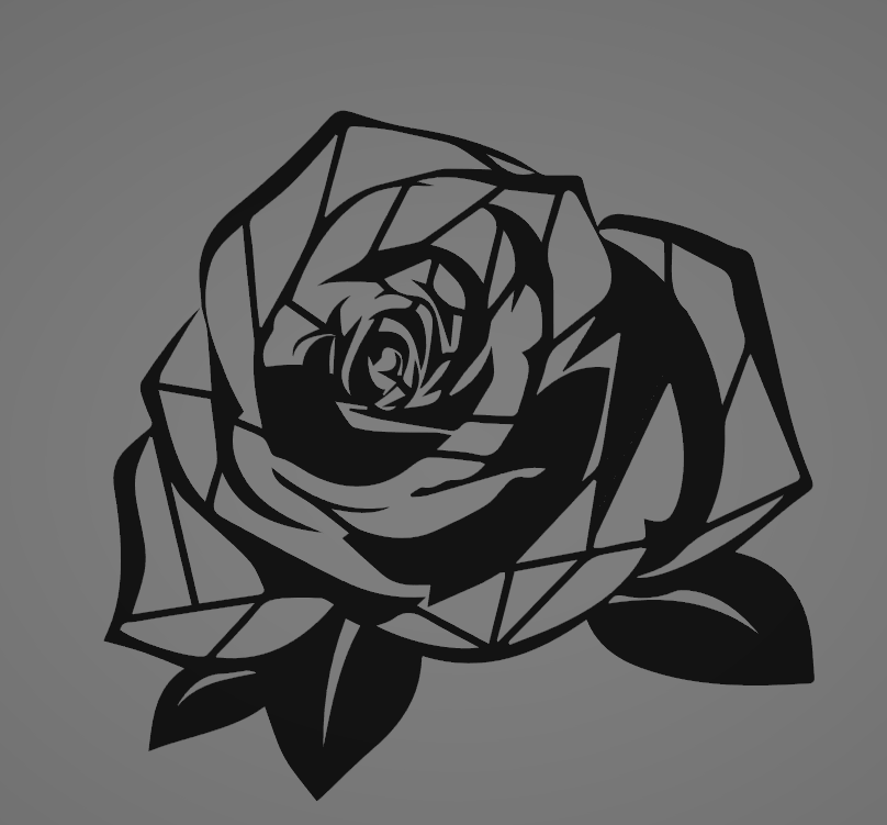 Free STL file Rose 2d 🌹 ・3D printer model to download・Cults