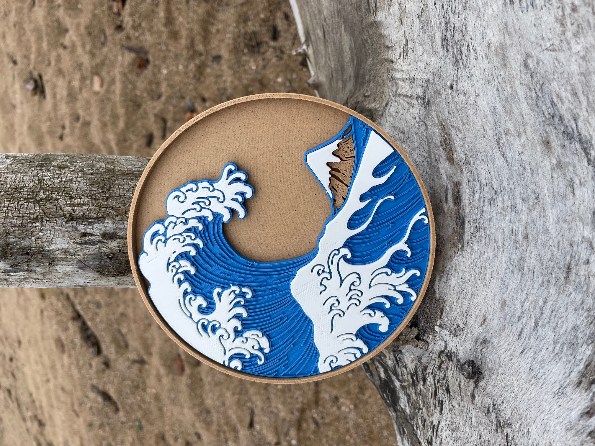 Free STL file The Great Wave of Kanagawa 🌊 ・3D print object to download ...