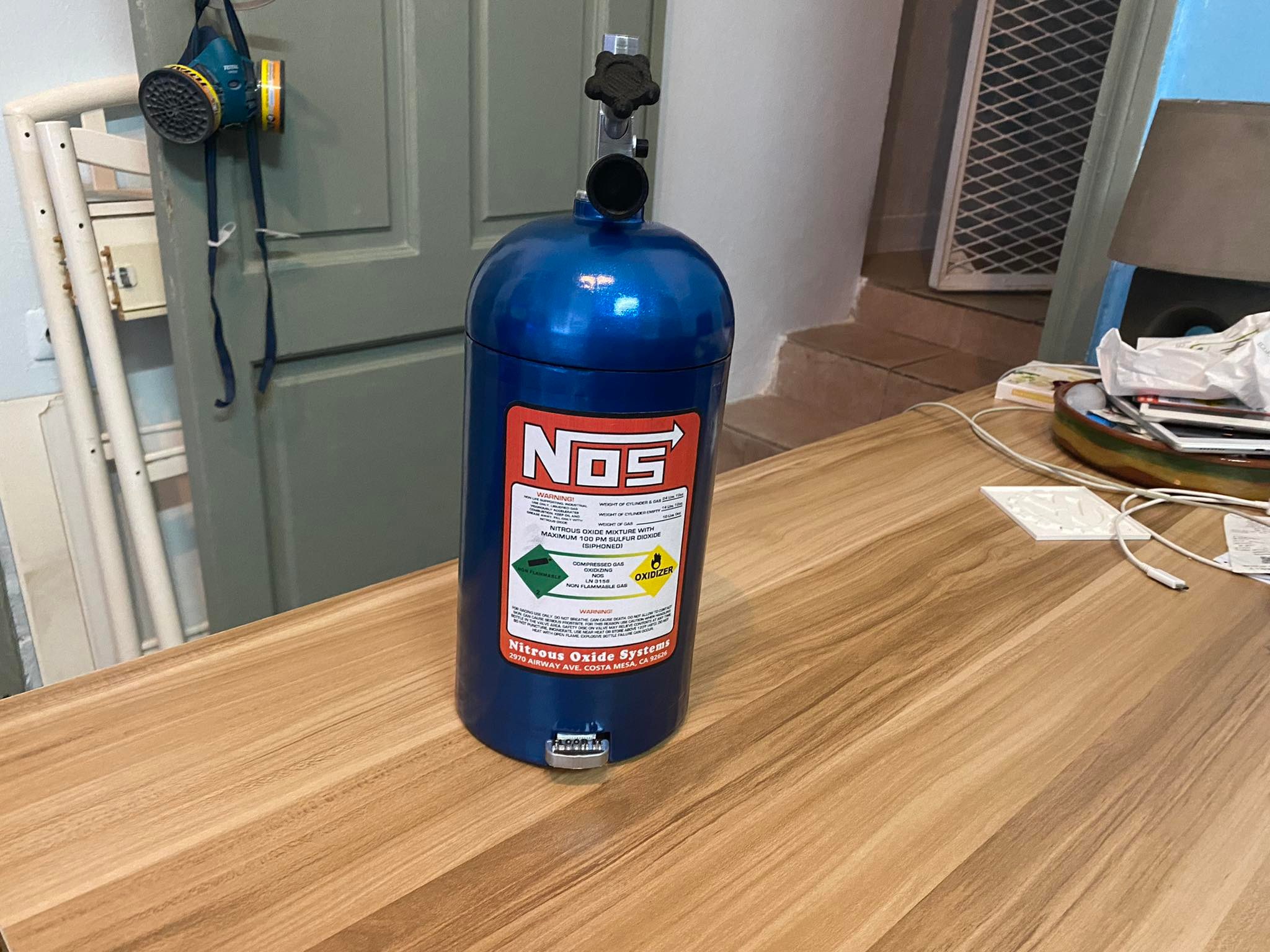 🍾 NOS Bottle Trash Can・ OBJ File for ・Cults