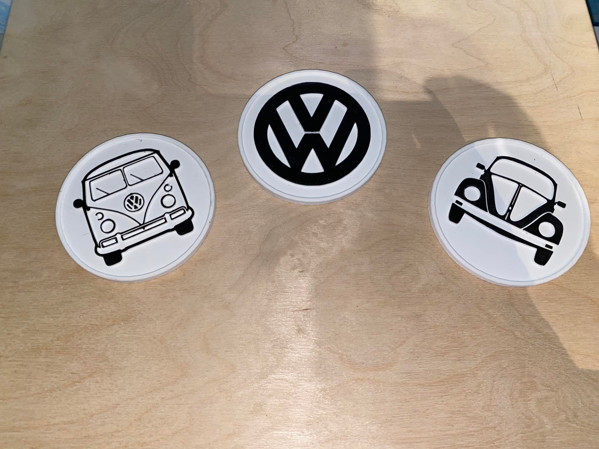 OBJ file Volkswagen Coasters 🚗 ・3D printable model to download・Cults