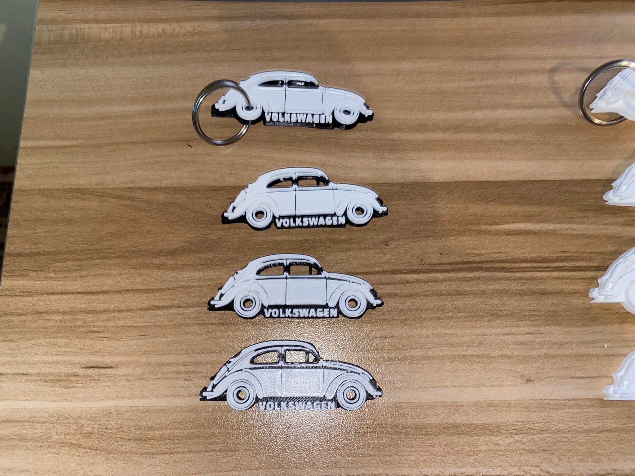 OBJ file I Own A Classic Car & VW Beetle Keychains 🚗 ・3D printer design ...