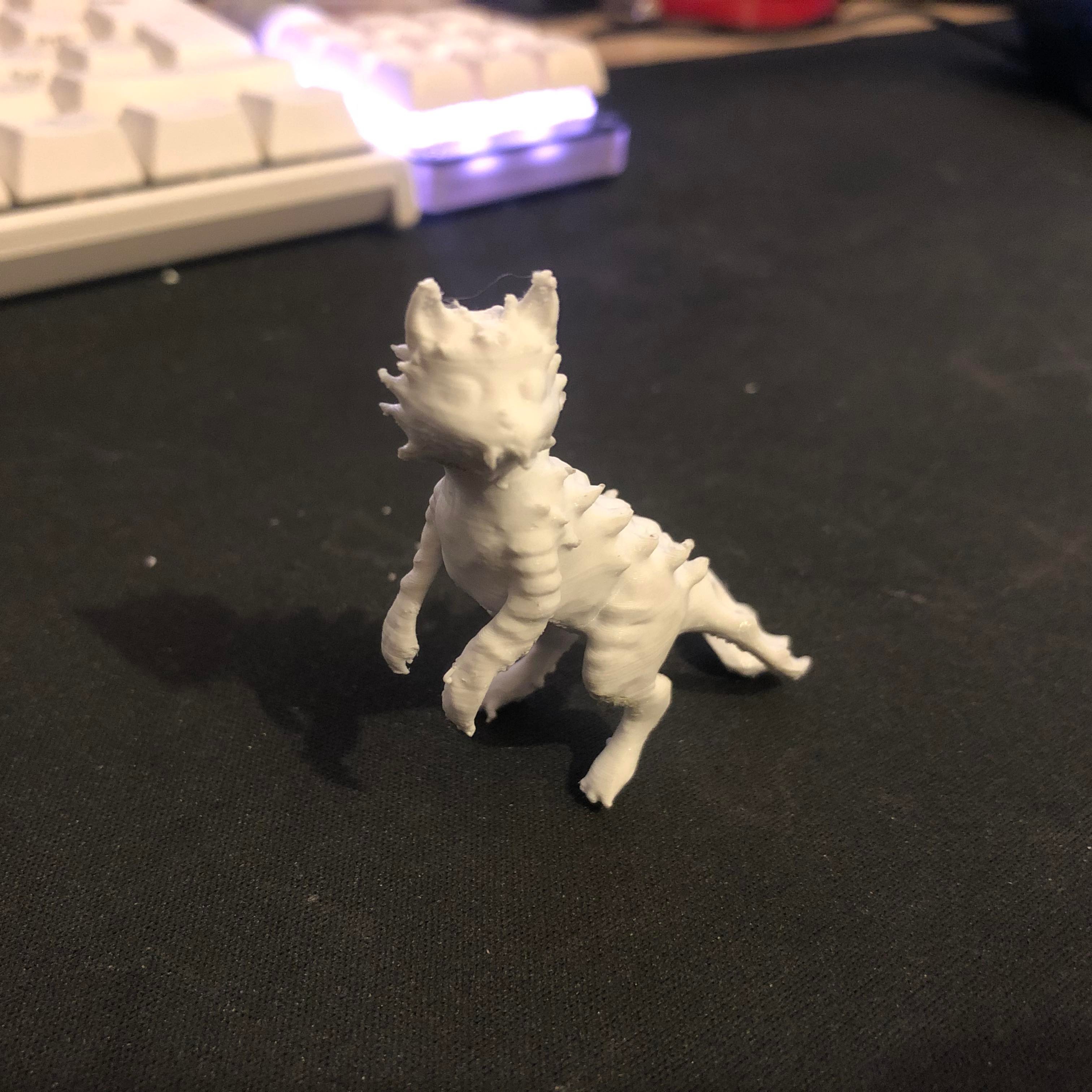 STL file MTG Cat Dinosaur Token (With D20 Holder) 🐱 ・3D printable ...