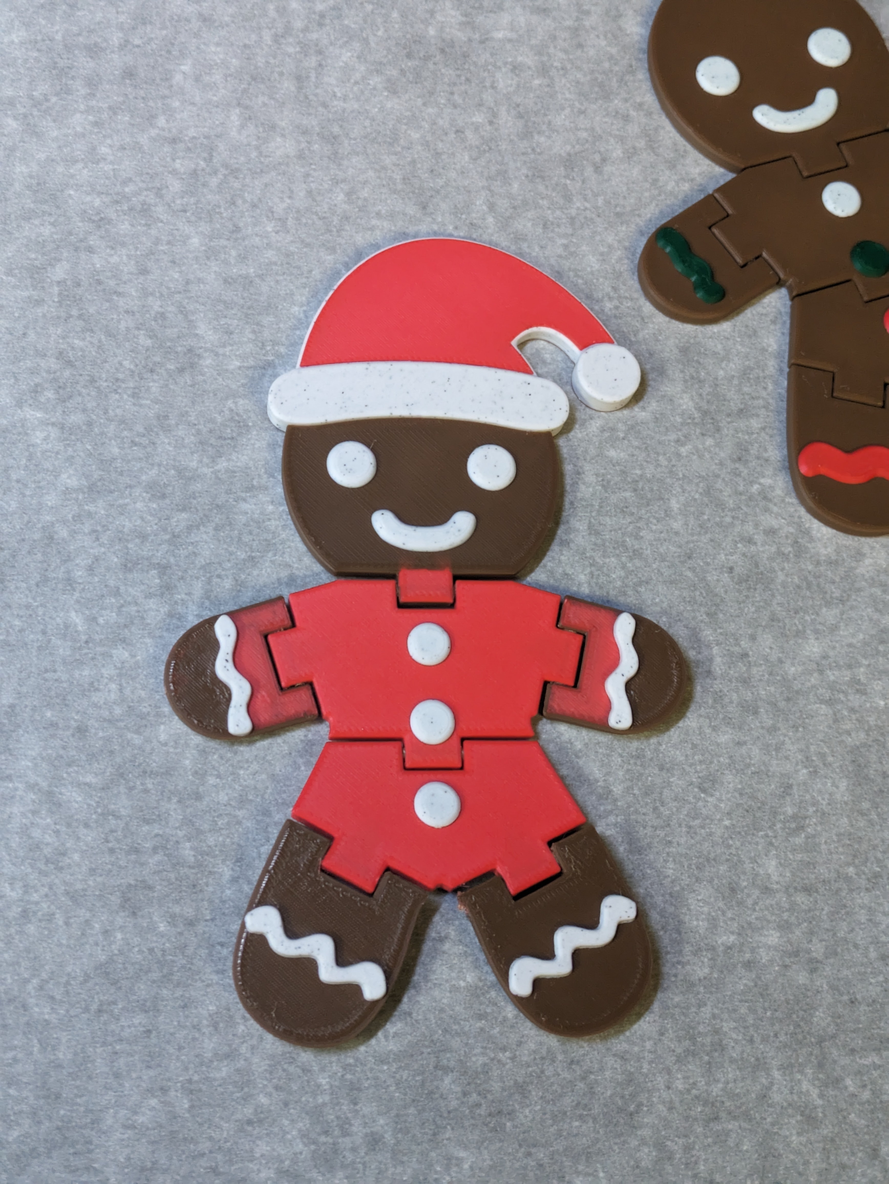3D file Flexi Gingerbread Santa 🎅 ・3D printable model to download・Cults