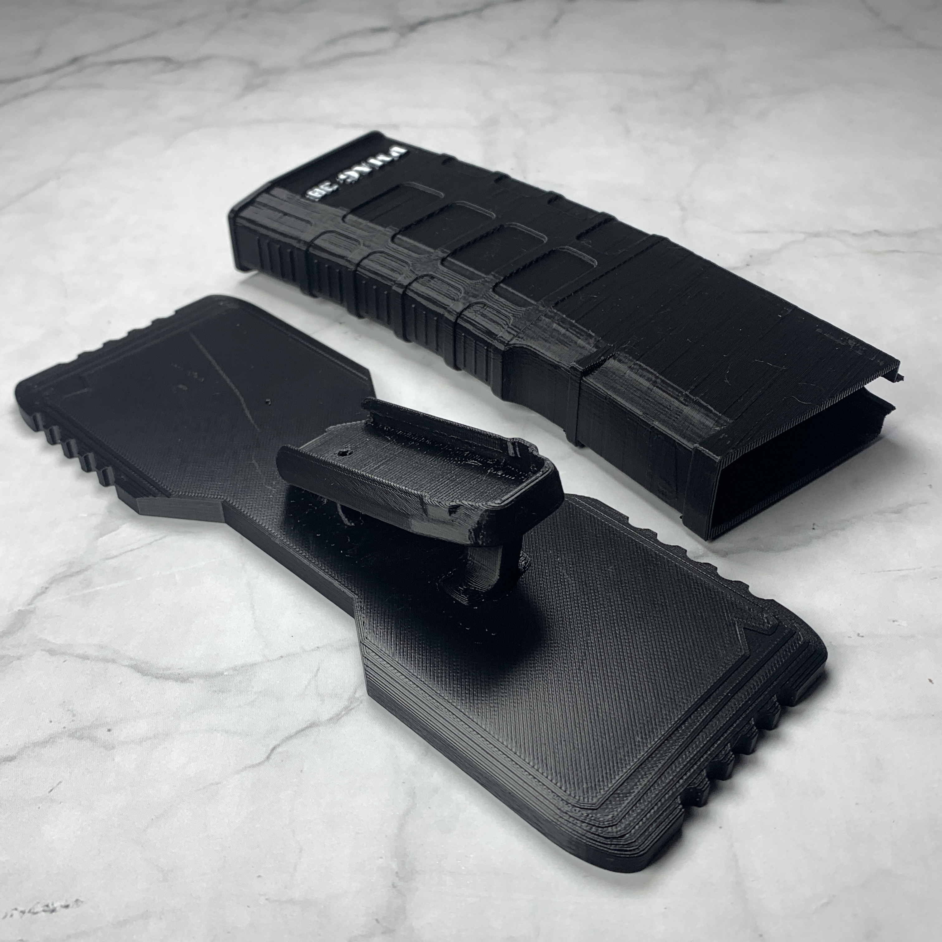 STL 文件WE Airsoft GBBR M4 and PDW Gun Rifle Display Stand AR Model P ...