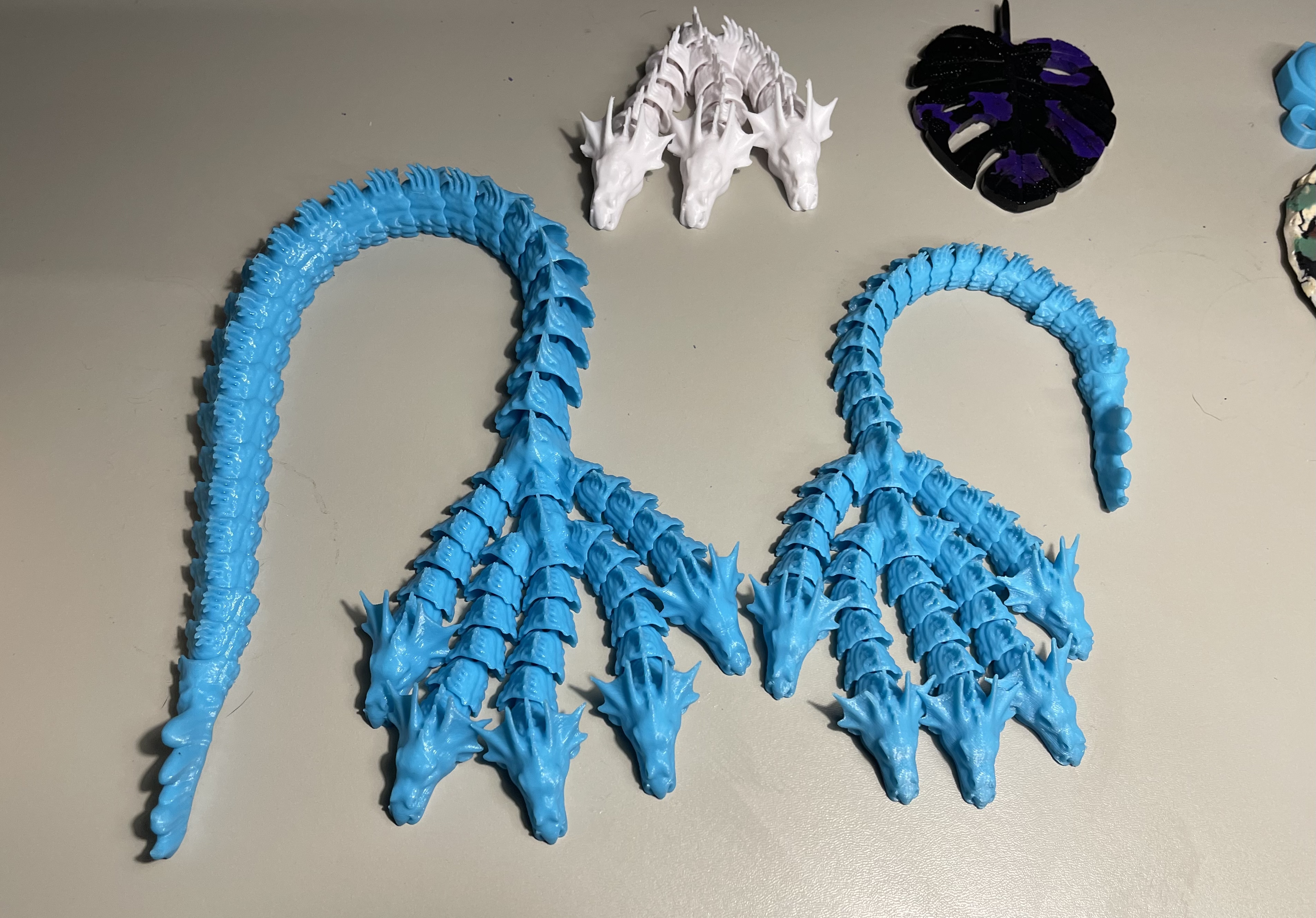🐍 Articulated Hydra Mythical Snake Creature・ STL File for ・Cults