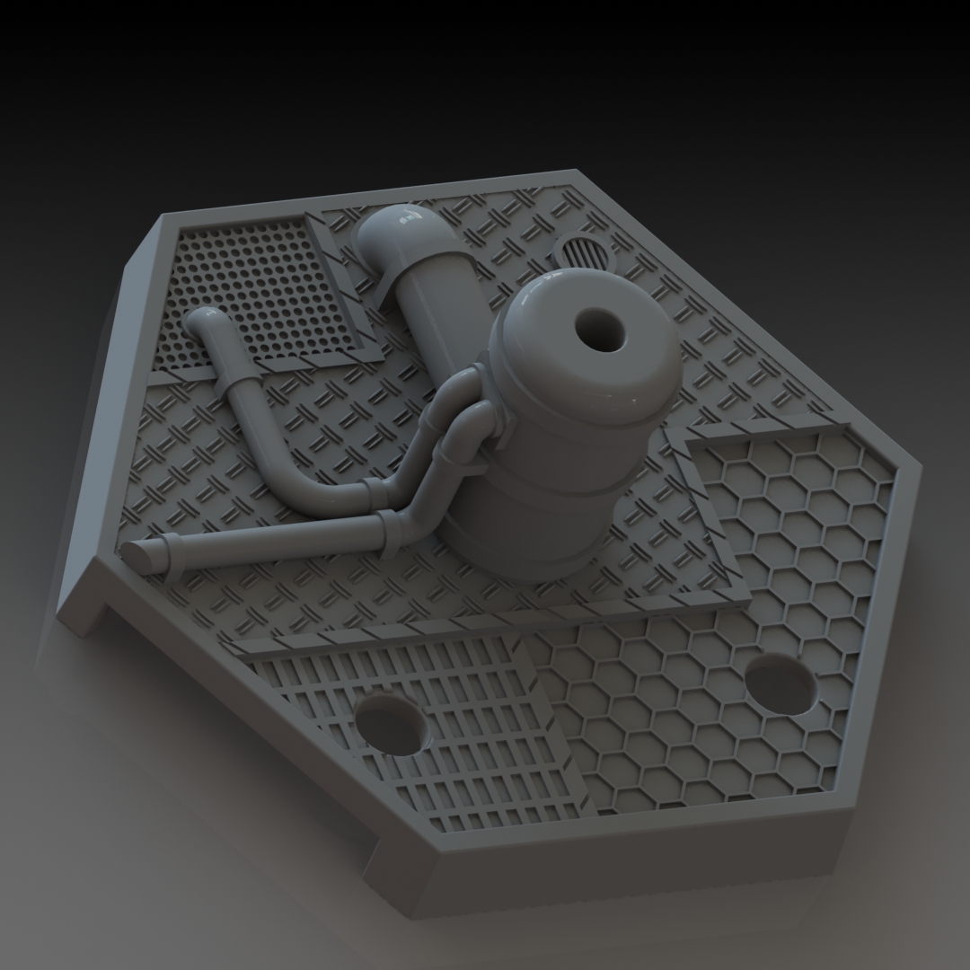 🎲 Aeronautica Industrial Base #4 (Thunderhawk)・ STL File for 3D ...