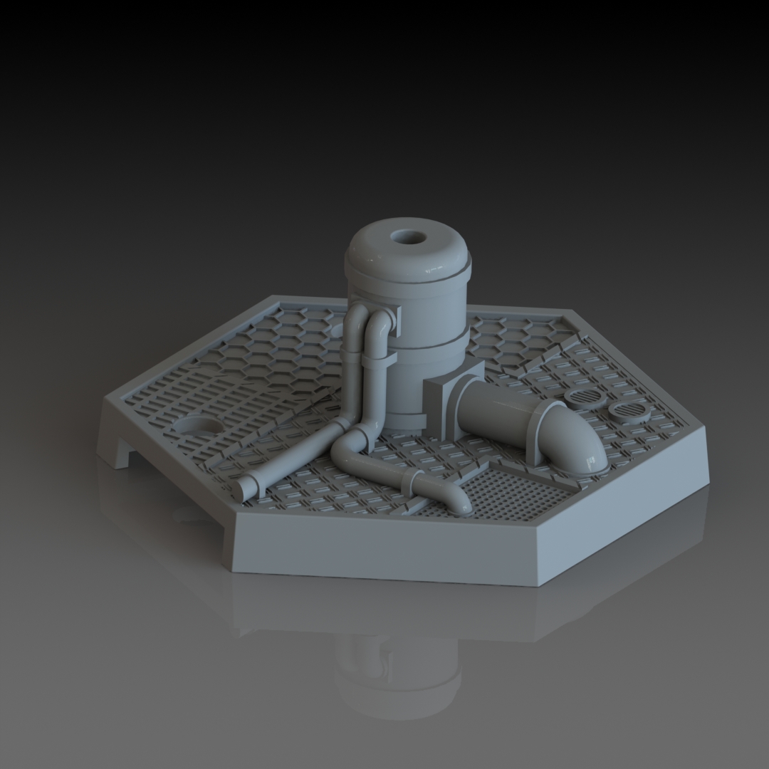 🎲 Aeronautica Industrial Base #4 (Thunderhawk)・ STL File for 3D ...