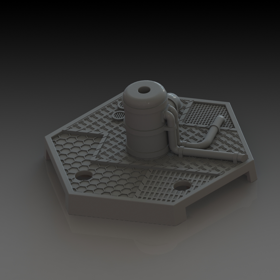 🎲 Aeronautica Industrial Base #4 (Thunderhawk)・ STL File for 3D ...