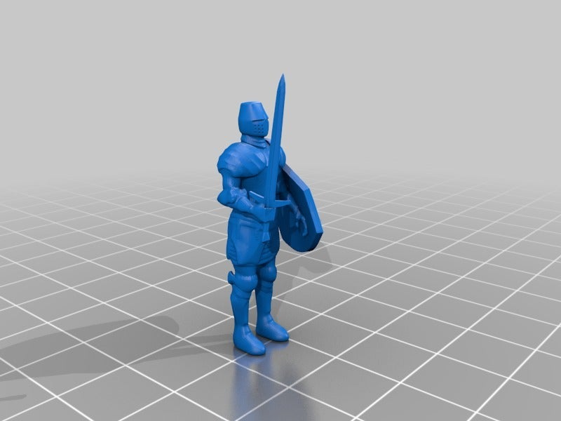 ⚔️ Knights with swords, shields and spears・Free STL File for ・Cults