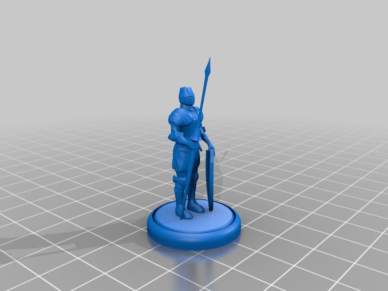 ⚔️ Knights with swords, shields and spears・Free STL File for ・Cults