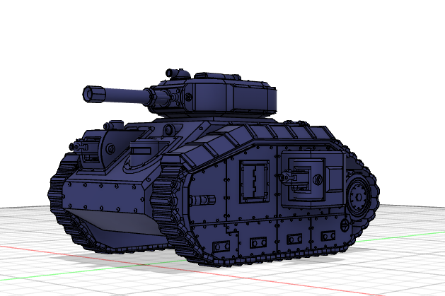 Free STL file REGNUM imperial battle tank (FDM friendly) 🪖 ・3D print ...