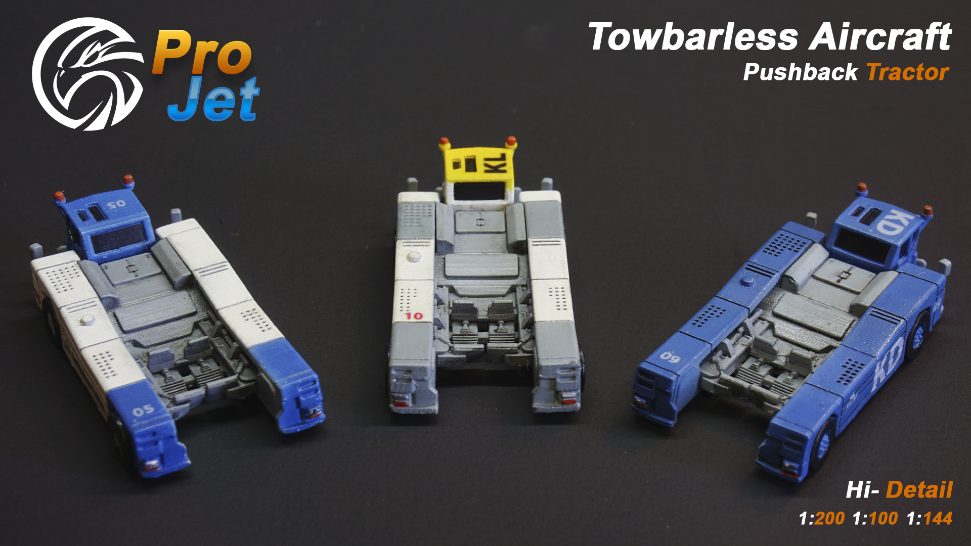 ️ 无牵引杆飞机牵引车 Goldhofer AST-1X・文件用于 STL 三维打印・Cults