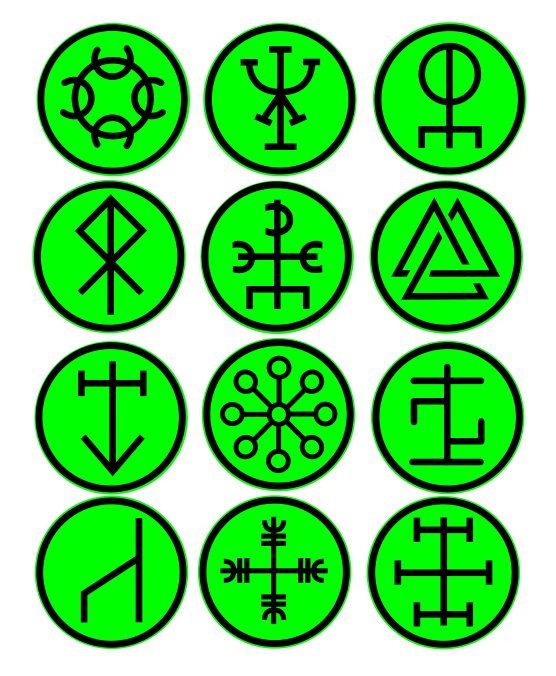 🔧 Runes Set x12・ arquivo STL para ・Cults