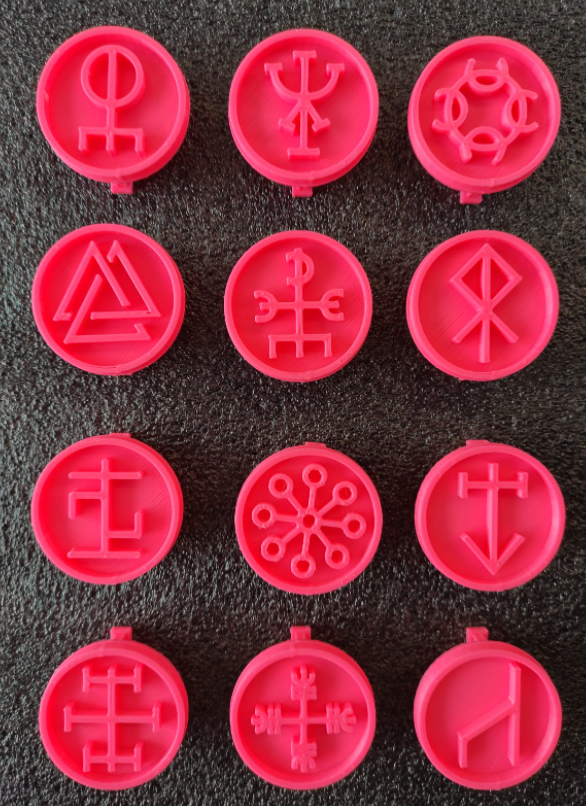 🔧 Runes Set x12・ arquivo STL para ・Cults