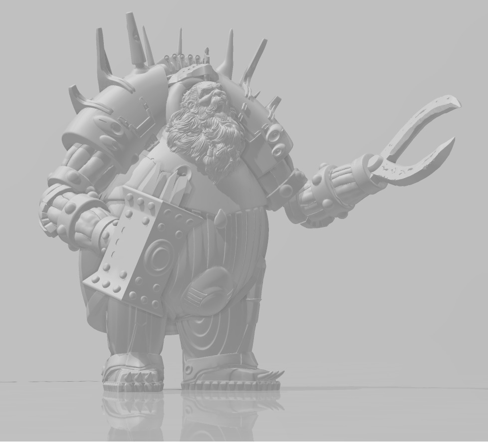 👹 Dwarf Construct Hammerer・Free STL File for ・Cults