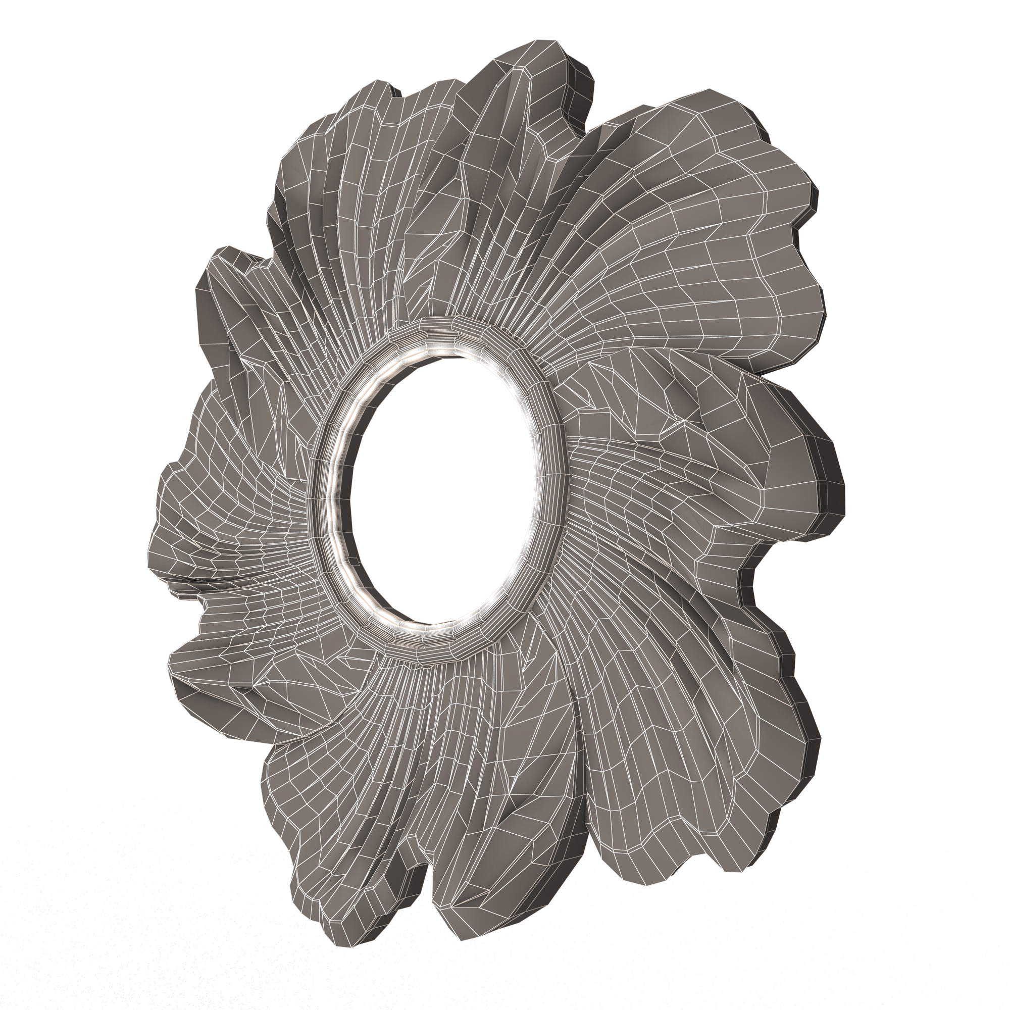 STL file Classic Round Mirror 02 🪞・Model to download and 3D print・Cults