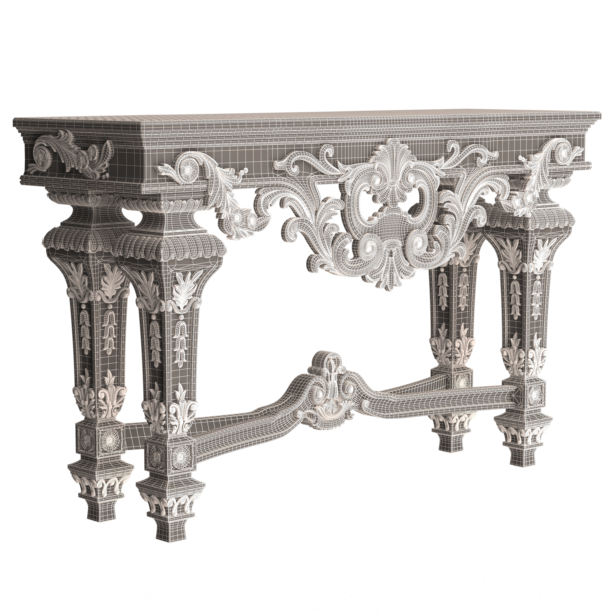 3D file Classic Console Table 01 🏛️ ・3D printable model to download・Cults