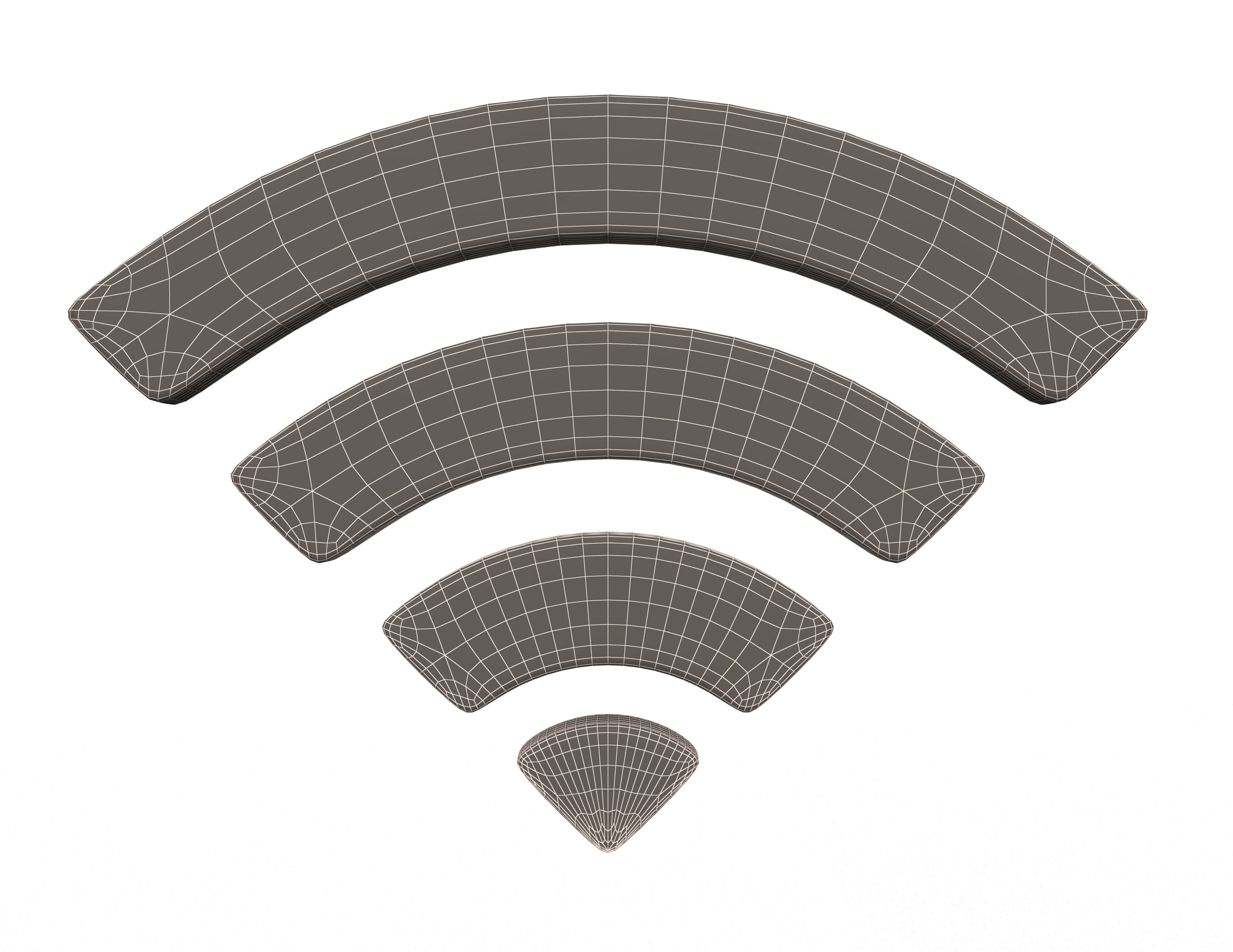 3D file Wifi Symbol model 🖥️ ・3D print design to download・Cults
