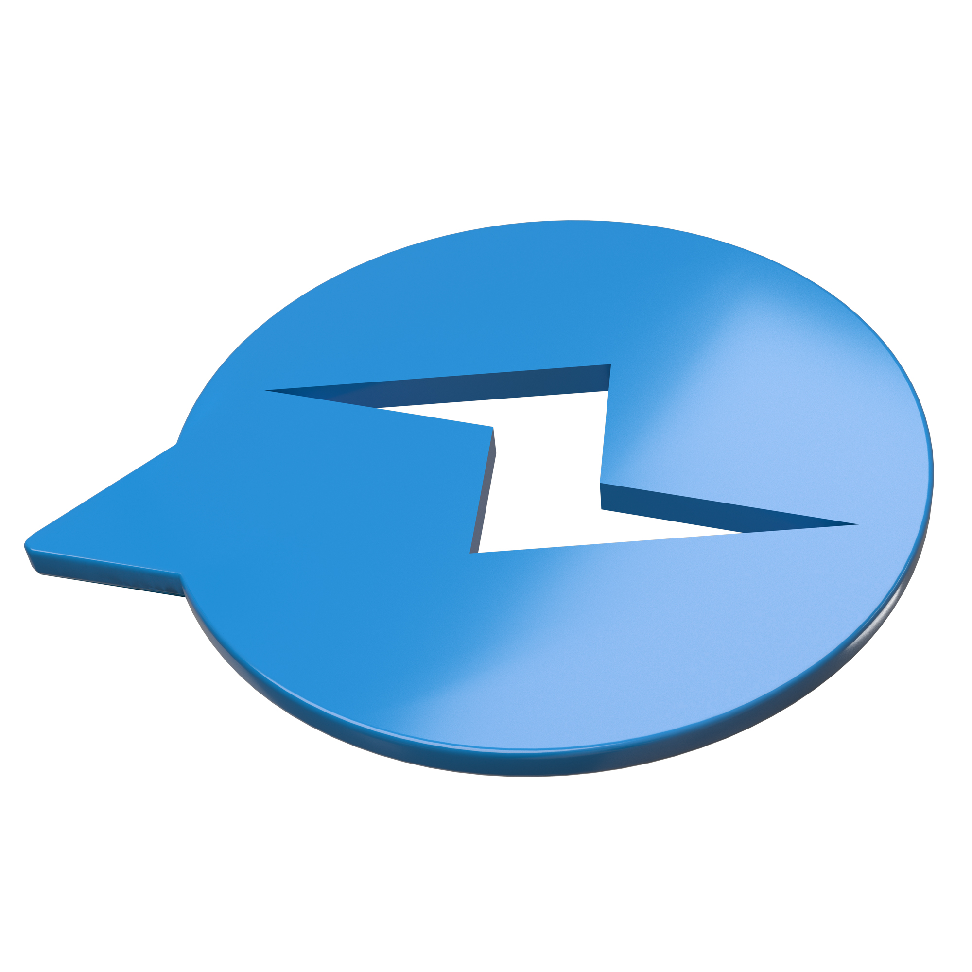 🔣 Messenger Logo・ 3D File for ・Cults