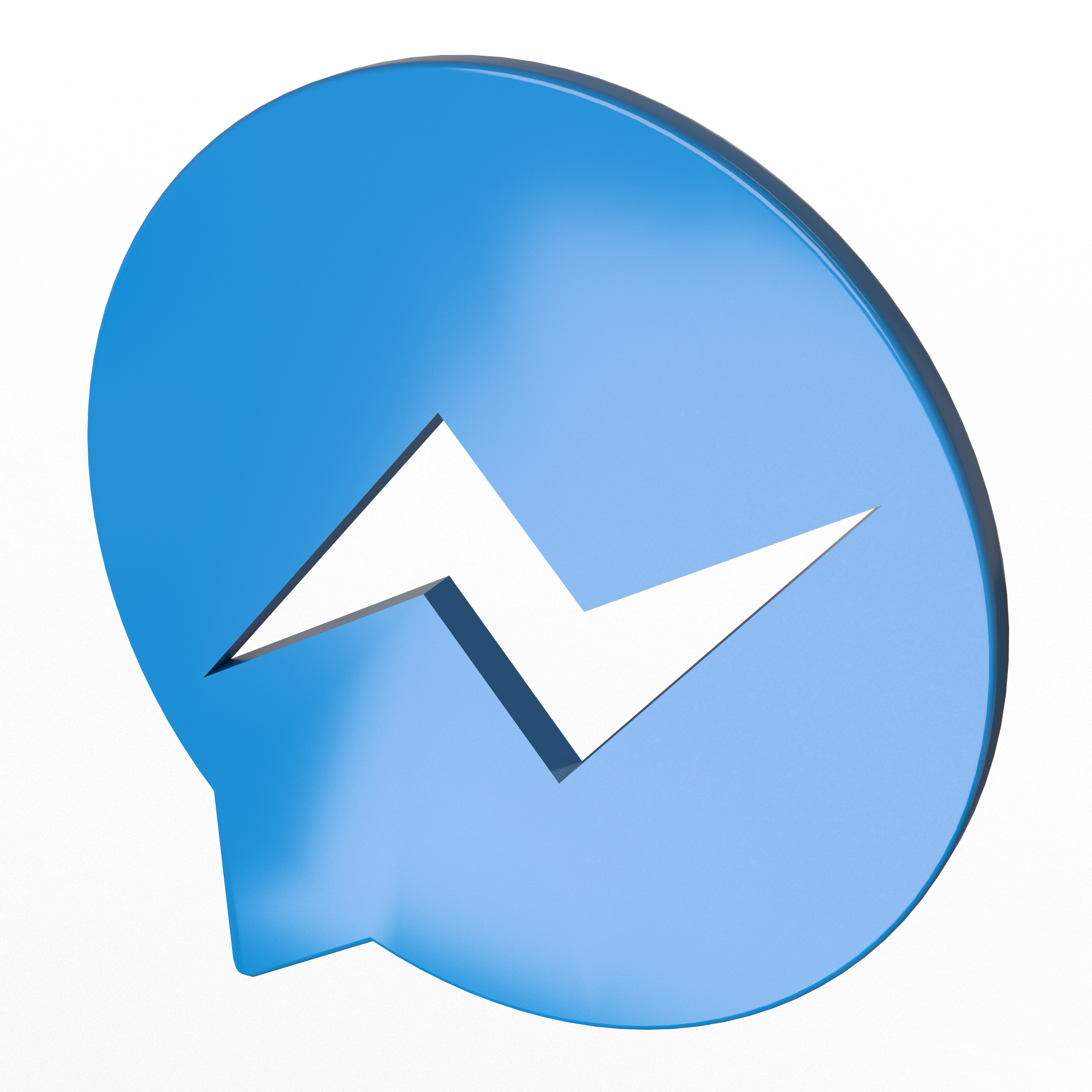 🔣 Messenger Logo・ 3D File for ・Cults
