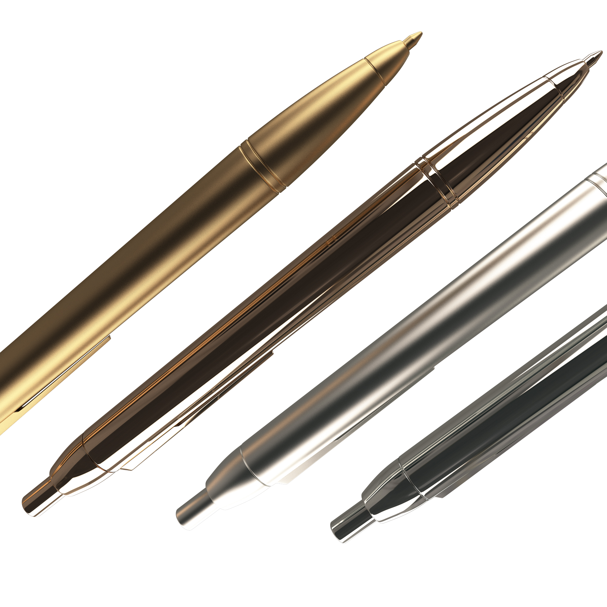 3D file Steel Ballpoint Pen 🖊️ ・3D printer design to download・Cults