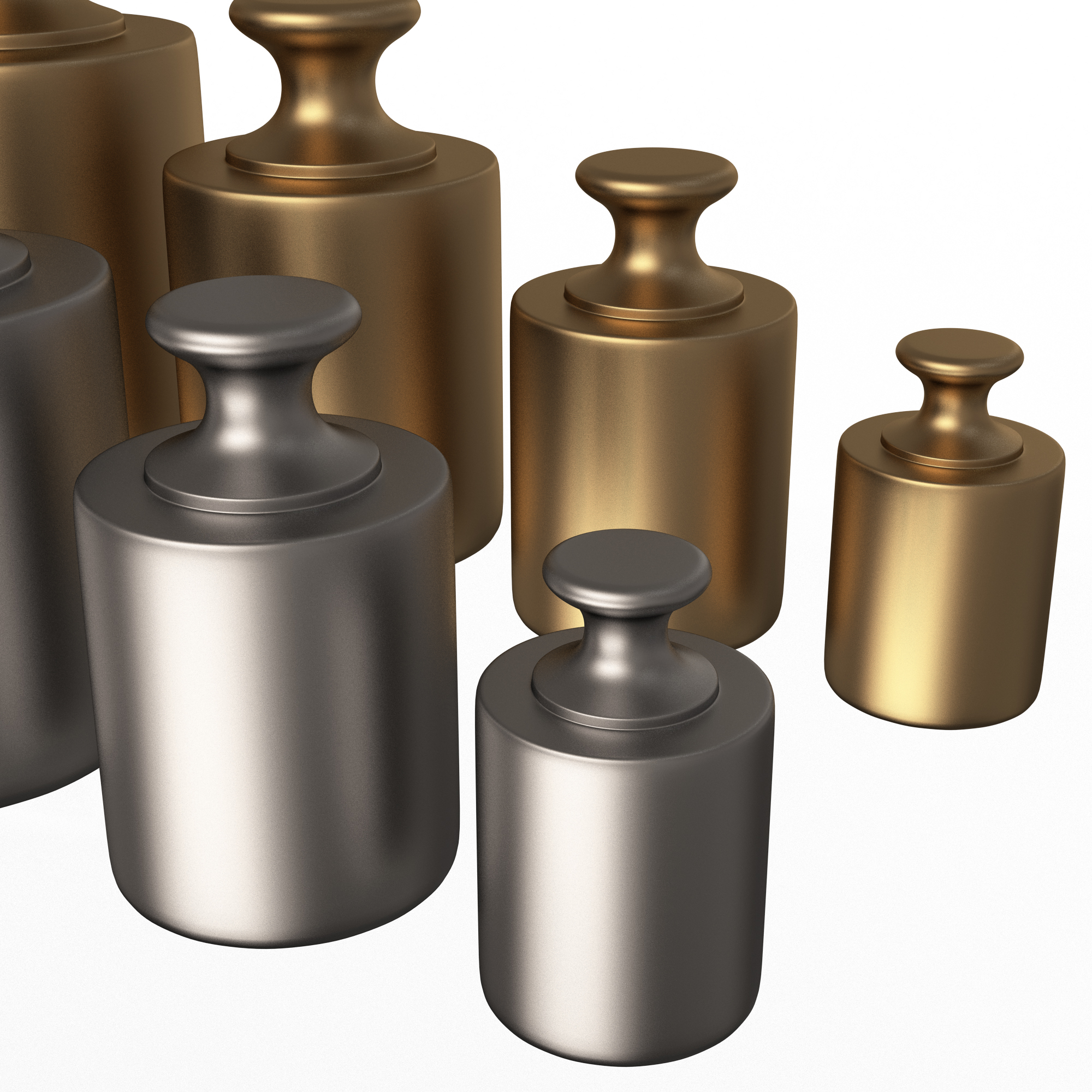 3D file Antique Scale Weights Set 🏋️ ・3D print design to download・Cults