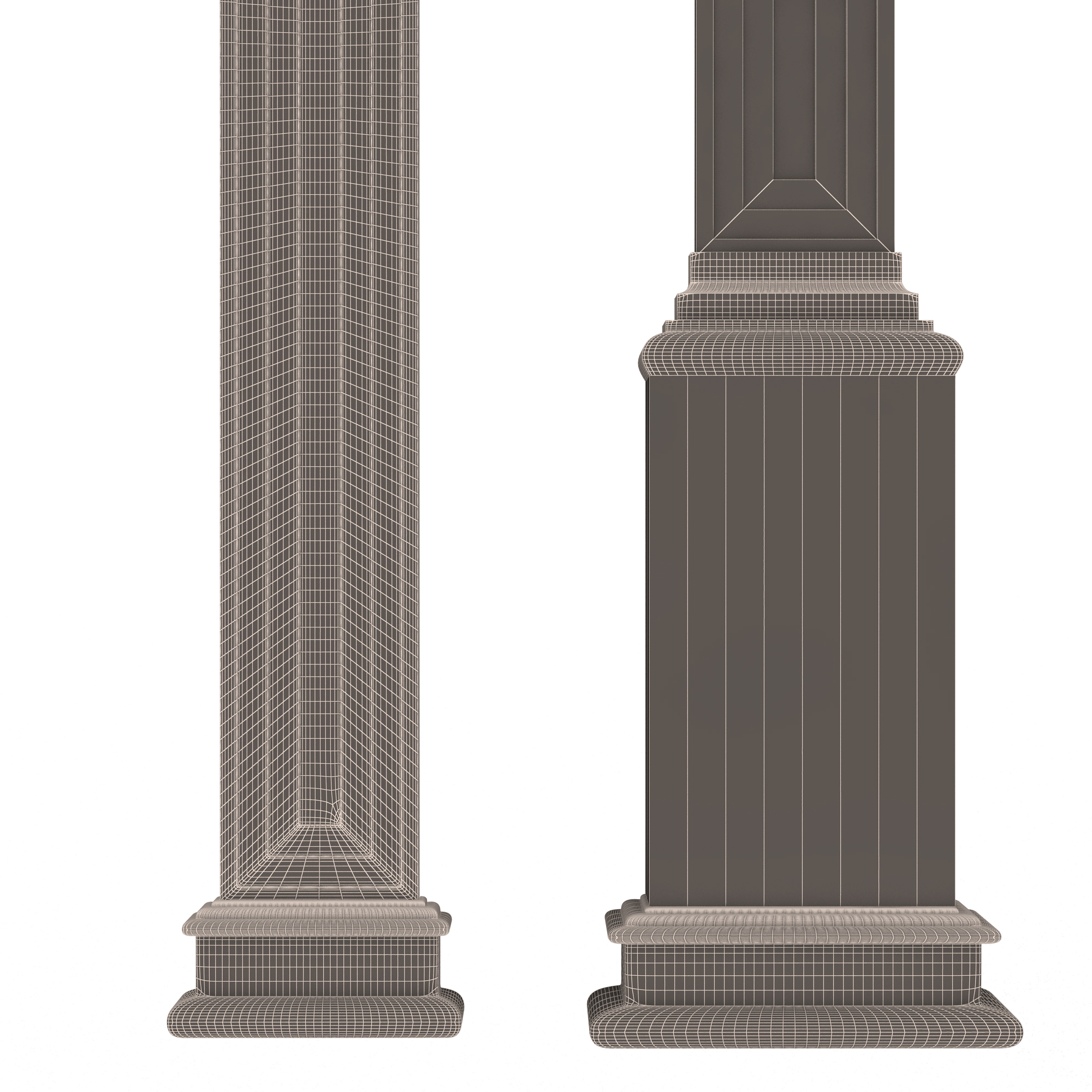 🏛️ Interior-Exterior Pilasters・ 3D File for ・Cults