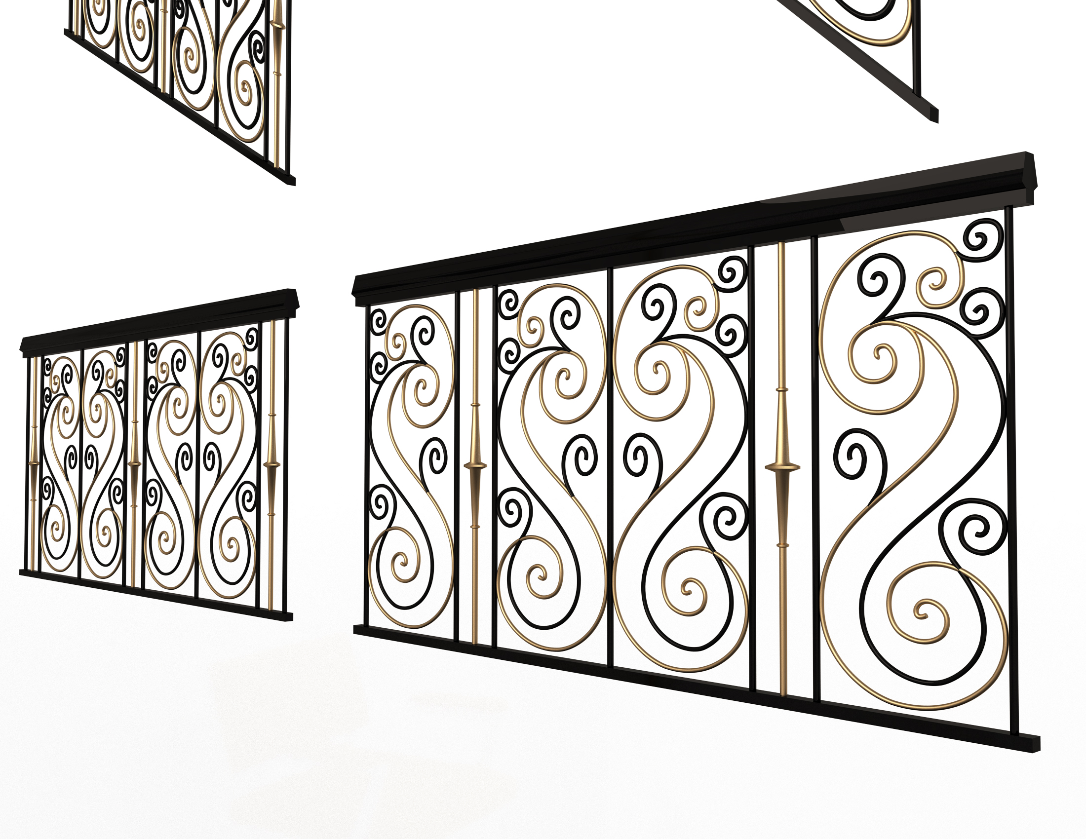 3D file Railing Balcony and Footbridge Collection 🦏・3D printable model ...