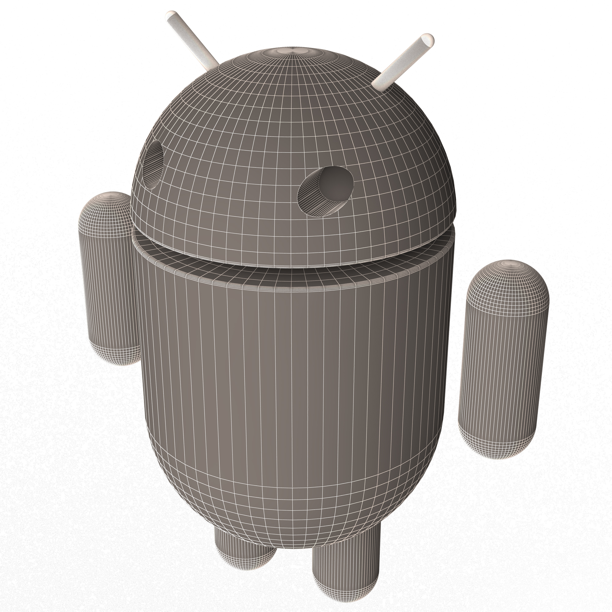 3D file Android Character 🤖 ・Template to download and 3D print・Cults