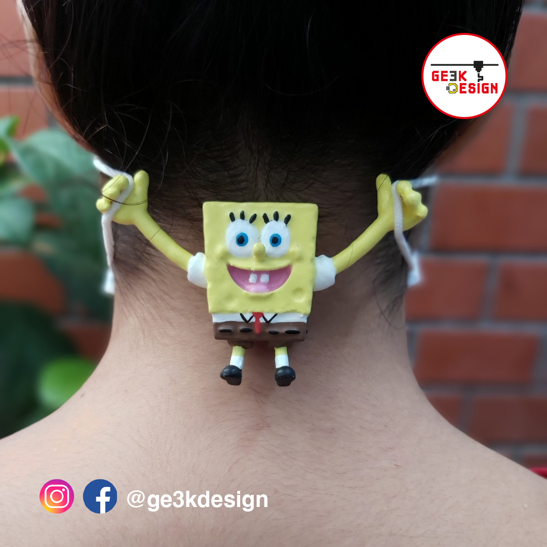 STL file Sponge Bob's 3d Ear Saver- Sponge Bob 3d Ear Saver 🧽・3D ...