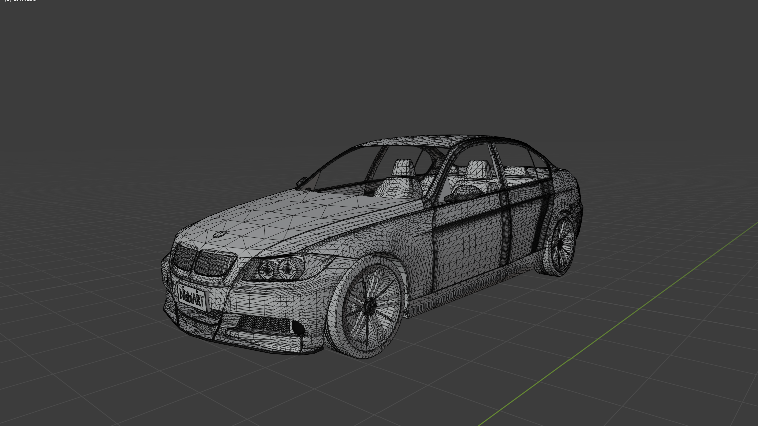 🚗 BMW E90 1/24・ STL File for ・Cults