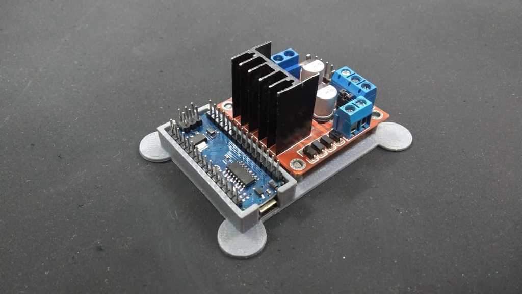 Archivo 3D gratis Soporte Arduino_nano-PuenteH 🧞‍♂️ ・Modelo para ...
