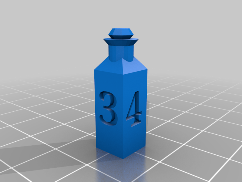 🧪 D4 Healing Potion Die・Free 3D File for ・Cults