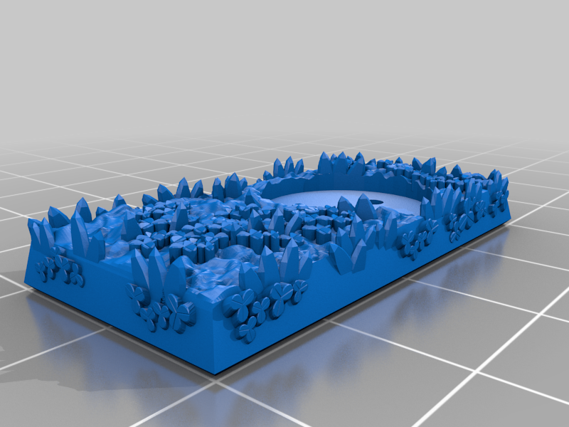 Free 3D file Flyer Base (Grassy) (16mm Slot) 🎲 ・Model to download and ...