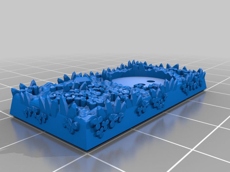 Free 3D file Flyer Base (Grassy) (16mm Slot) 🎲 ・Model to download and ...