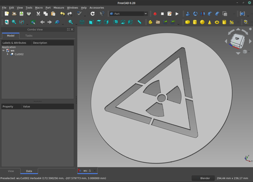 ☢️ Radioactive Sign Stencil・Free 3D File for ・Cults