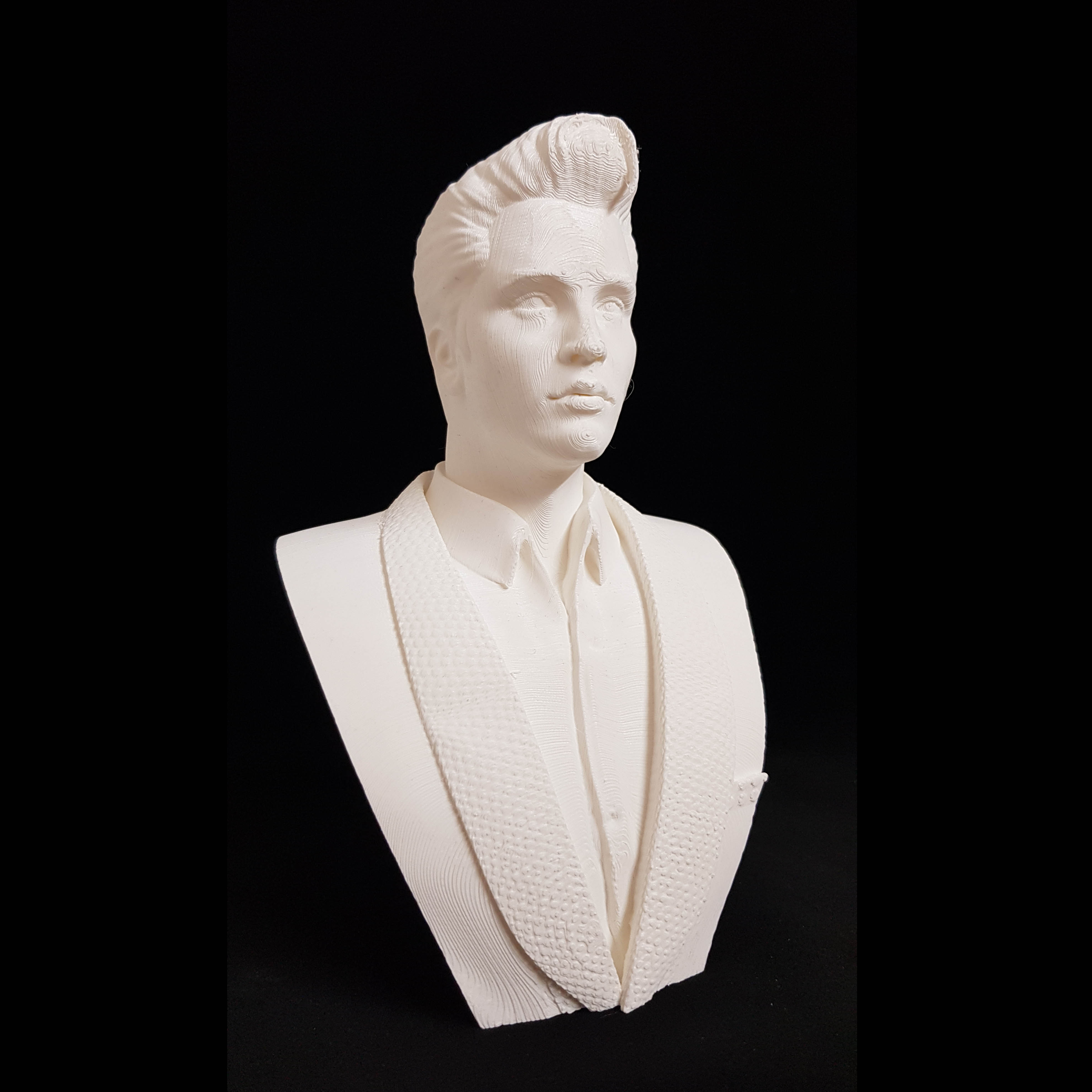 3D printed Elvis Presley The King bust • made with Ender 3 Pro・Cults