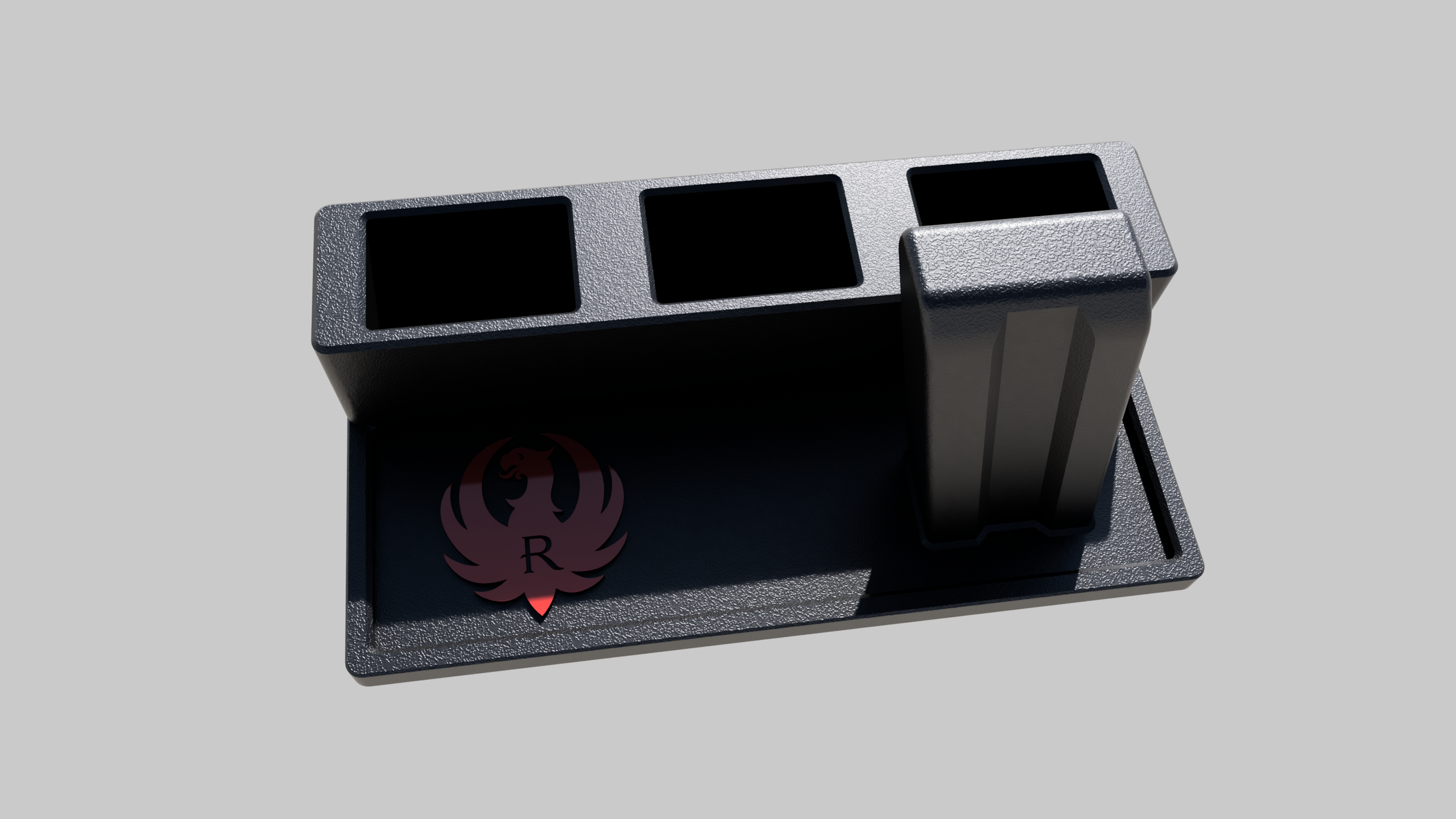 STL file Ruger Themed Pistol and magazine stand safe organizer 🔫・3D ...