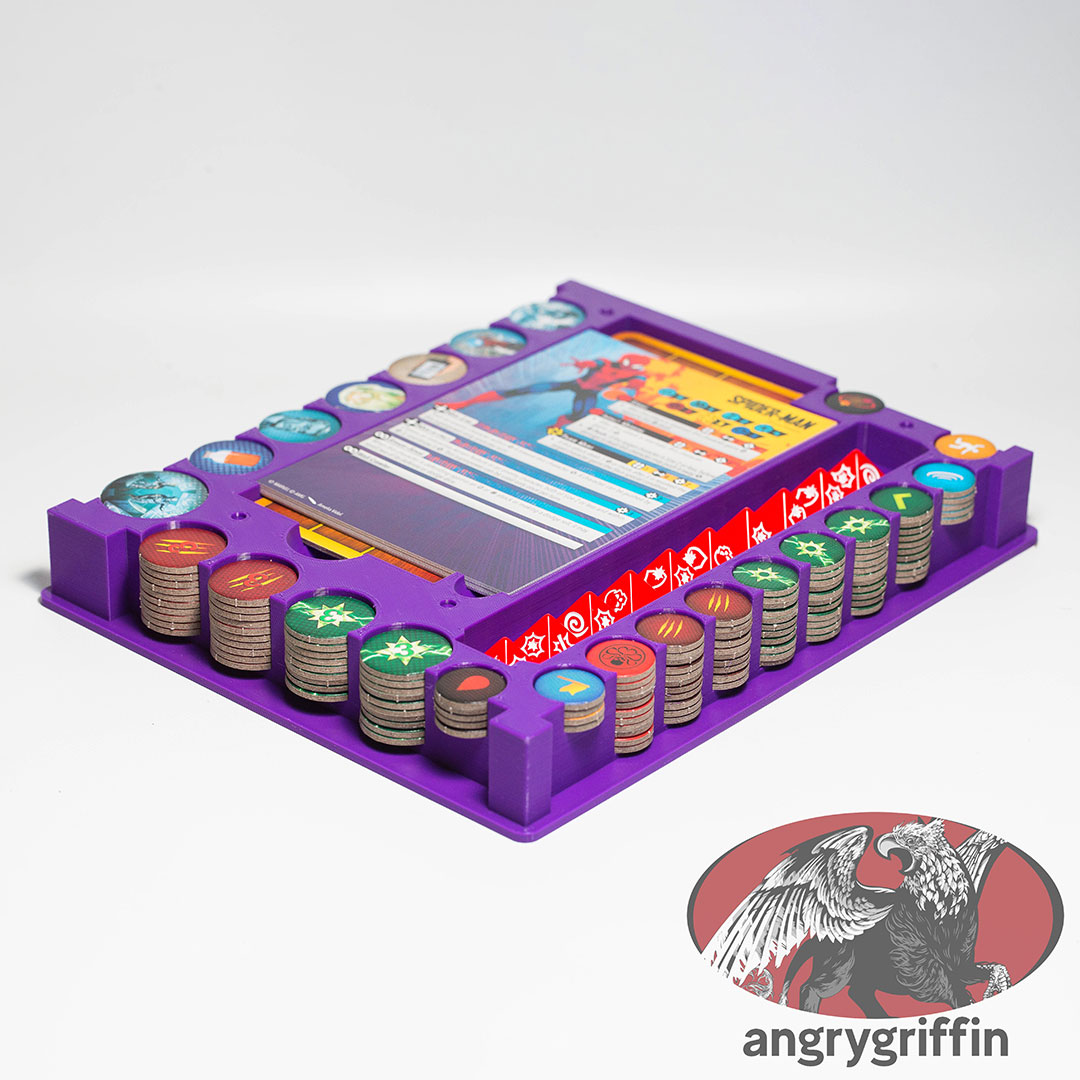 🎲 3D Printable Token, Dice and Card Storage Box STL to suit Marvel ...