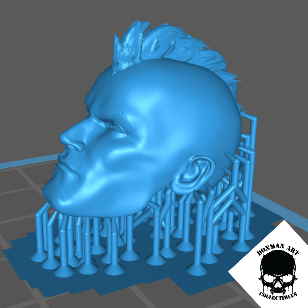 Archivo STL The Punk Head for 6 inch action figures (OBJ)・Modelo de ...