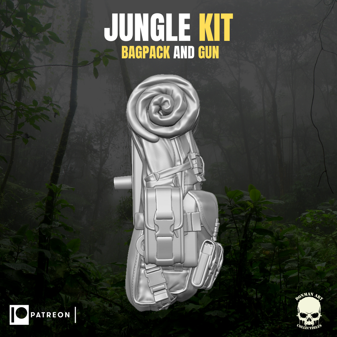 STL file Jungle Kit for action Figures 🪖 (OBJ)・3D print object to ...