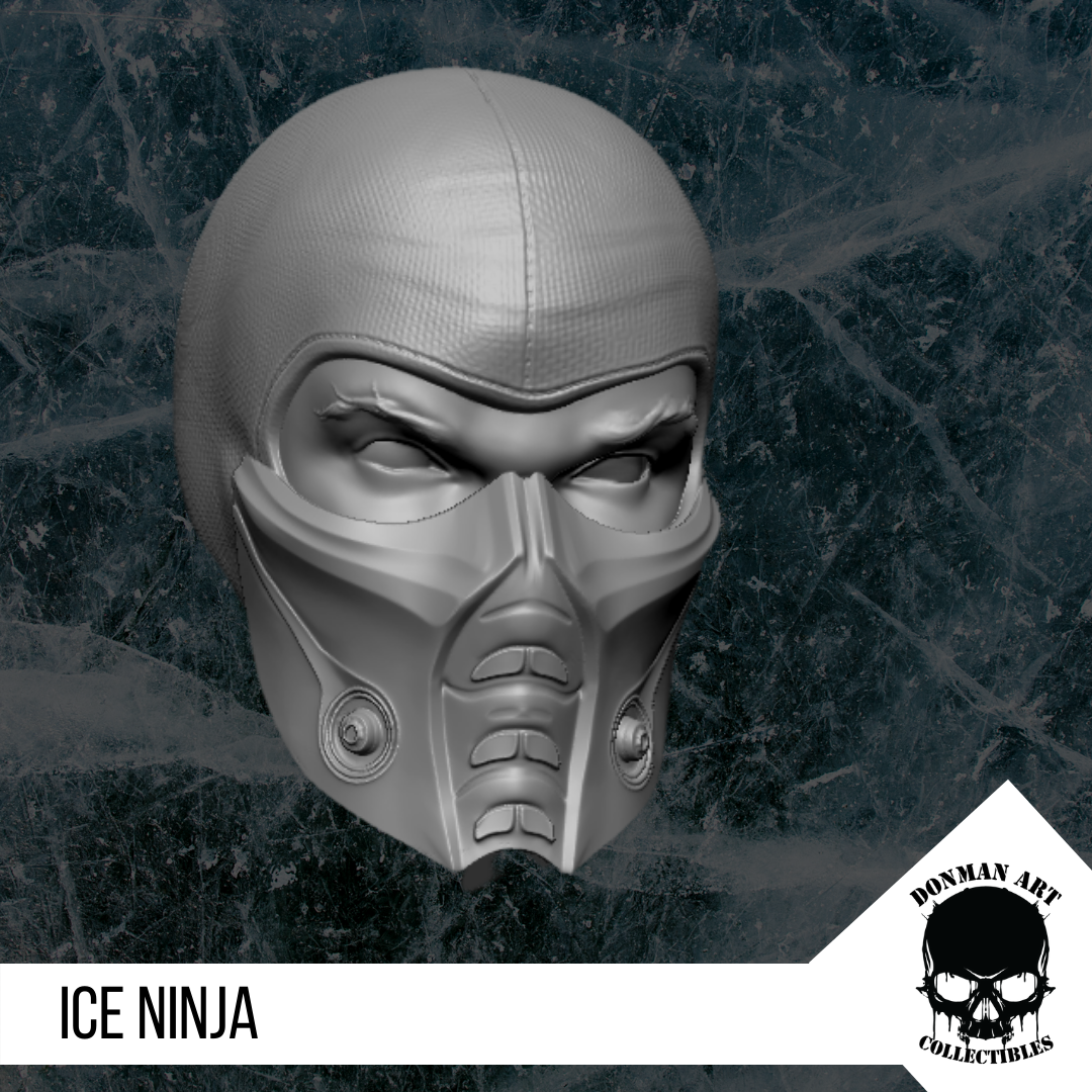 🧊 The Ice Ninja Head for 6 inch action figures・ STL File for ・Cults